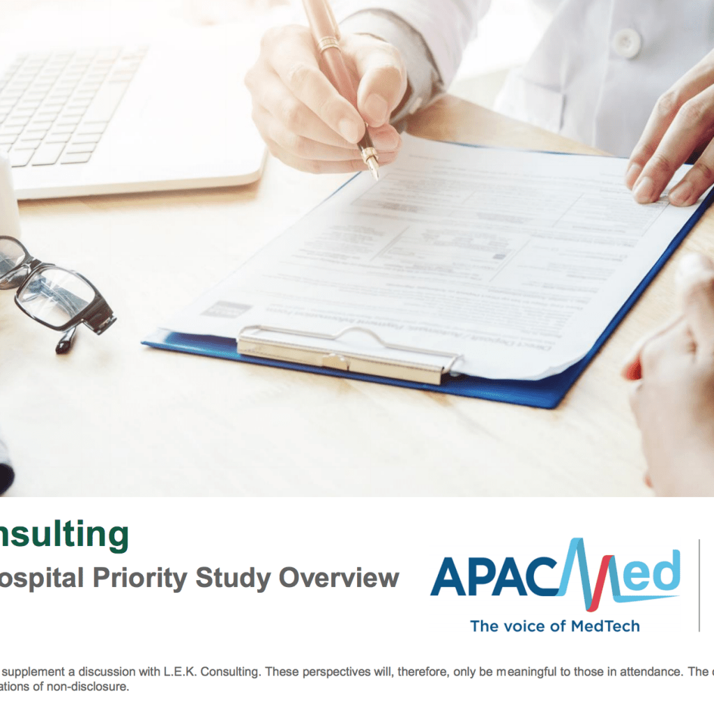 2019 APAC Hospital Priority Study Overview - APACMed