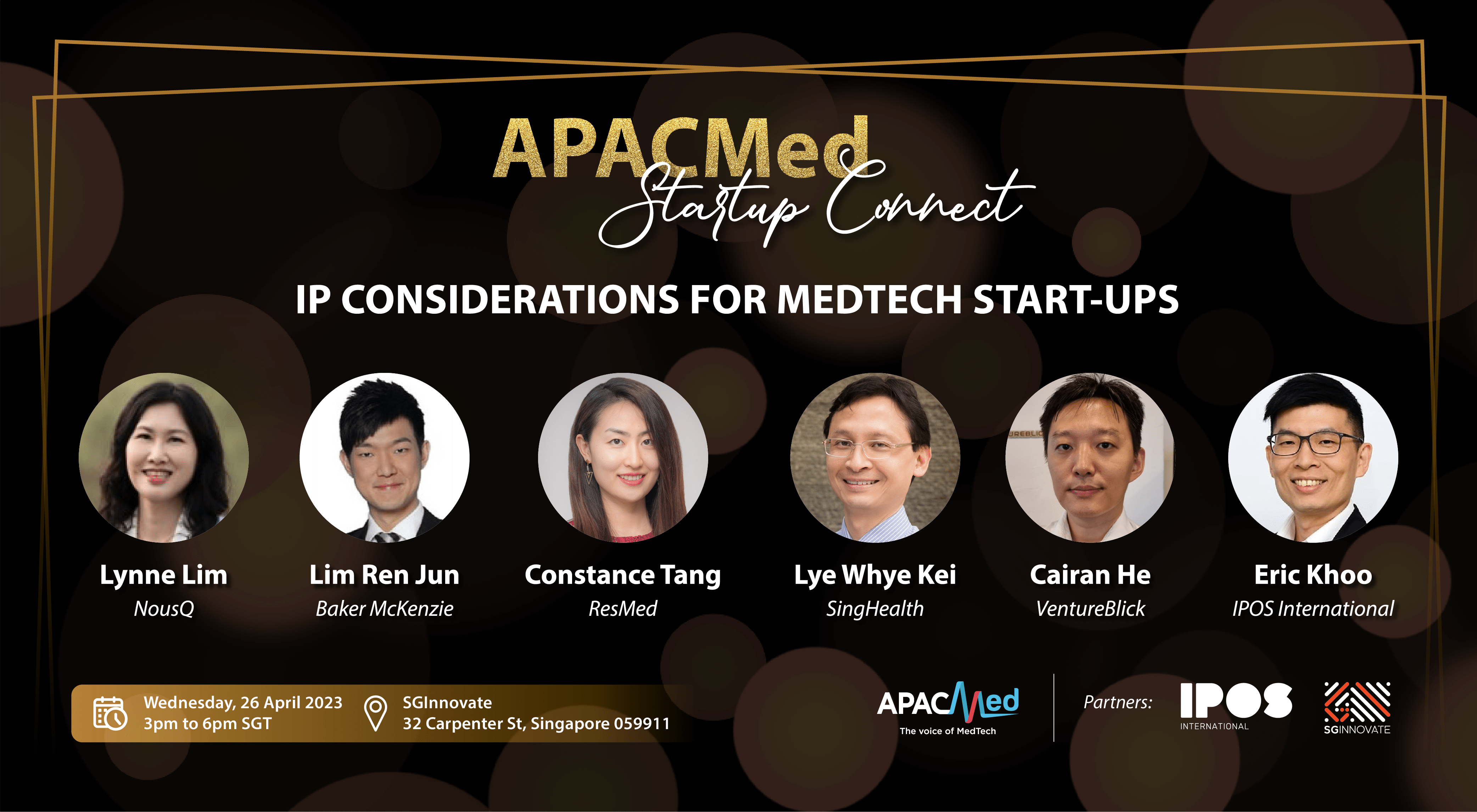 APACMed Start-up Connect: IP Considerations for MedTech Start-Ups - APACMed
