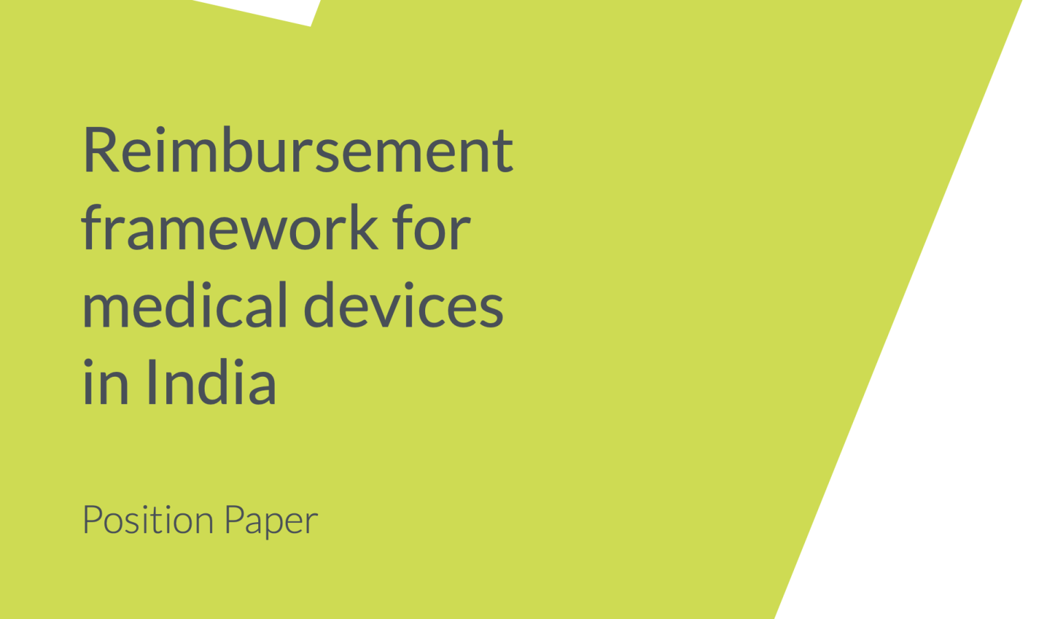 Reimbursement Framework for Medical Devices in India - APACMed