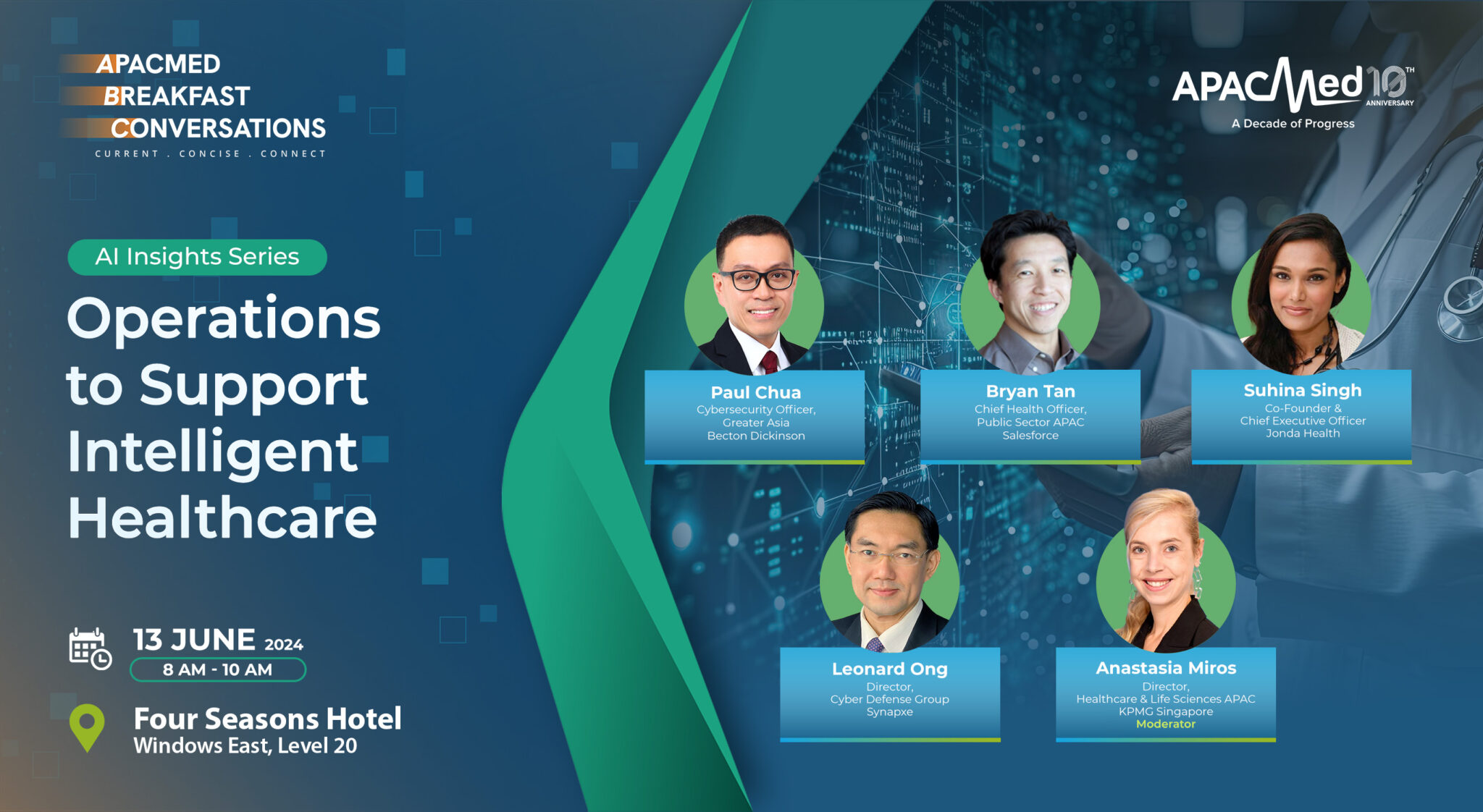 APACMed Breakfast Conversations: Operations to Support Intelligent Healthcare - APACMed